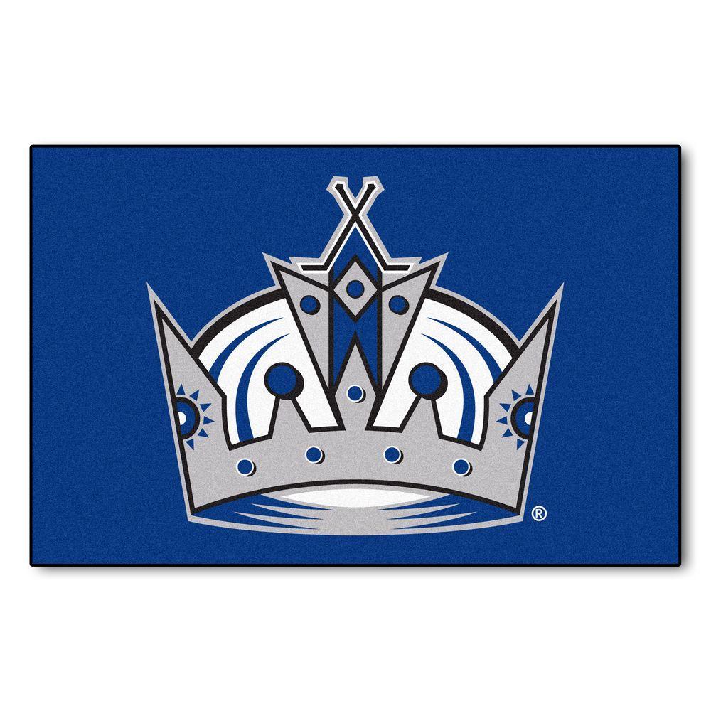 FANMATS NHL Los Angeles Kings Black 8 ft. x 10 ft. Indoor Area Rug ...