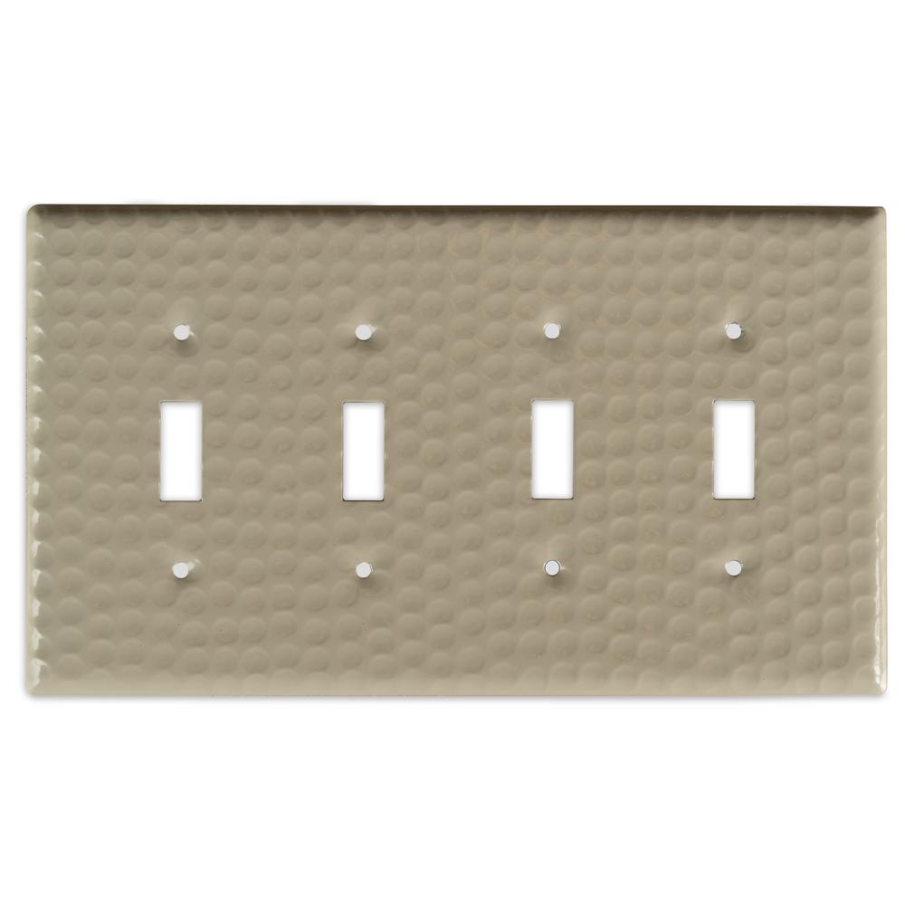 Monarch Abode Sandtone 4-Gang 4-Toggle Wall Plate (1-Pack)-19310 - The ...