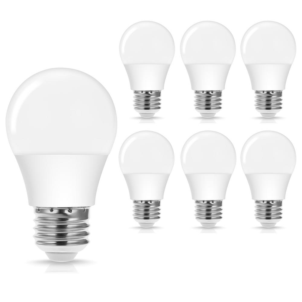 Yansun 40-Watt Equivalent 4W A15 Non-Dimmable LED Light Bulb E26 Base ...