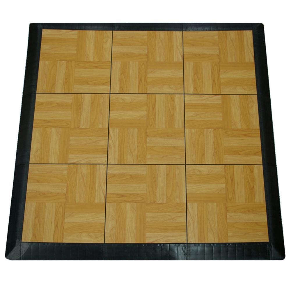 Greatmats Max Tile 40.75 in. x 40.75 in. x 5/8 in. Light Oak ...