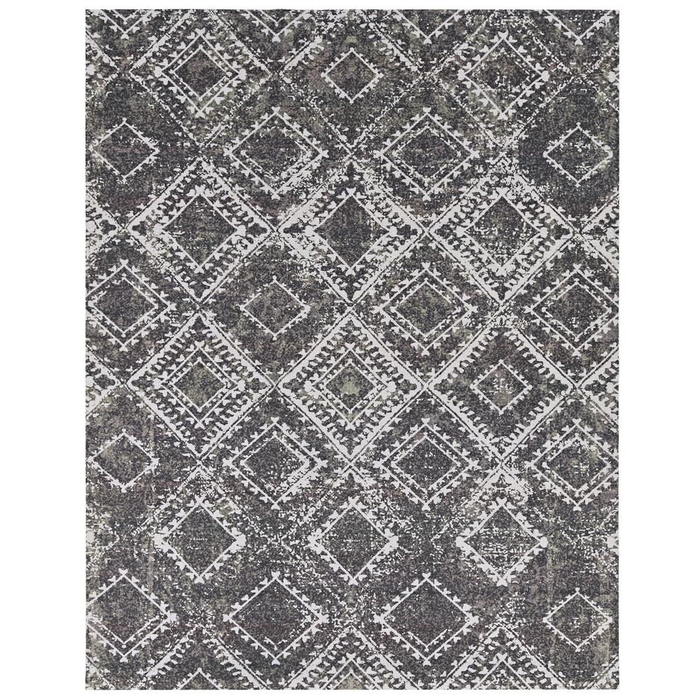 FOSS FLOORS Vintage Gray/Black 6x8 Area Rug- TPR-7PRRQ01PJ1M - The Home ...