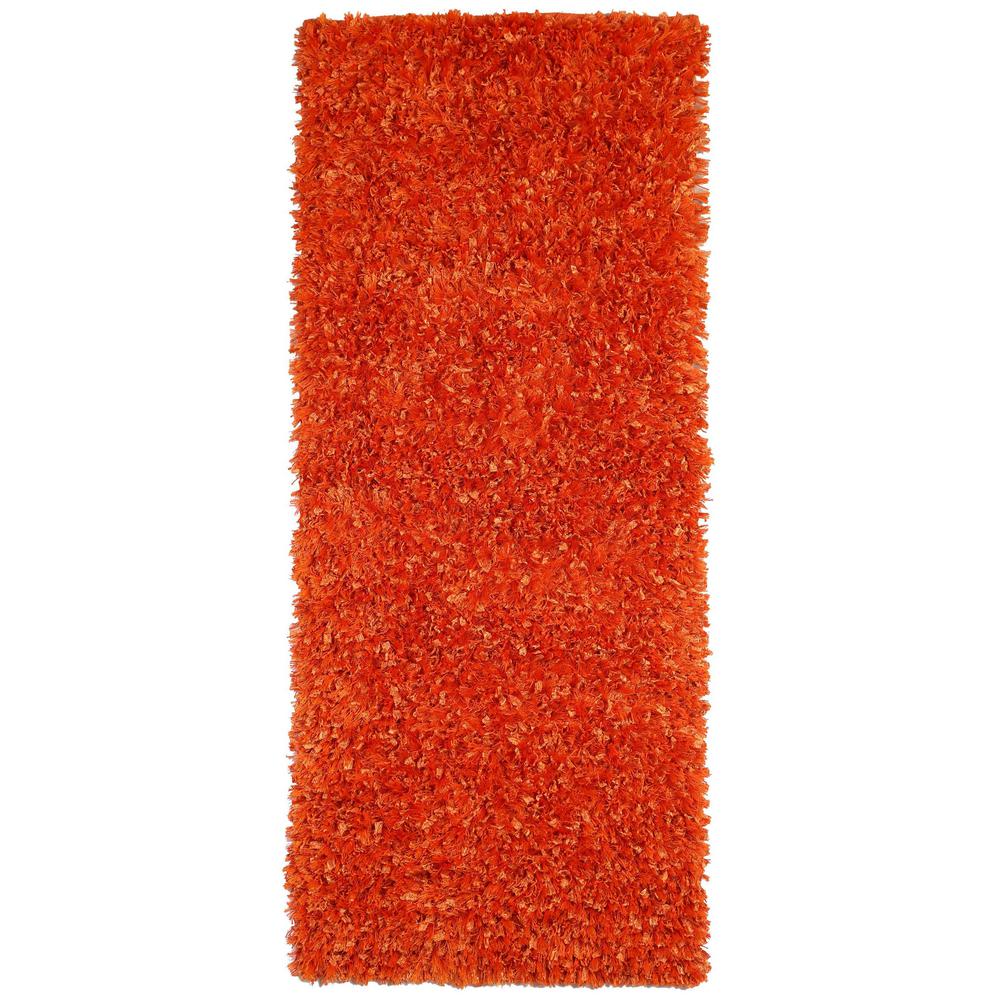 Unbranded Orange Shag 2 ft. x 5 ft. Runner Rug-SS2002N - The Home Depot