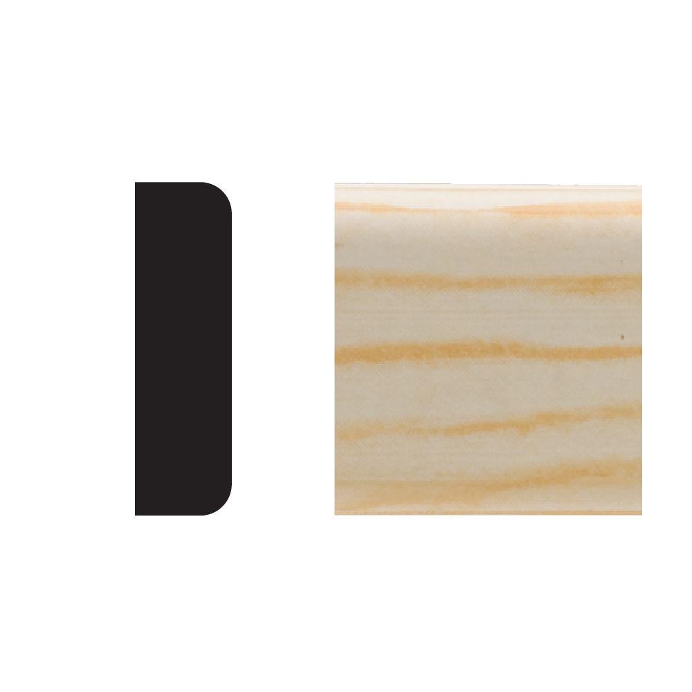 Royal Mouldings Clearwood 8 ft. x 3/4 in. x 1/4 in. Vinyl Screen ...