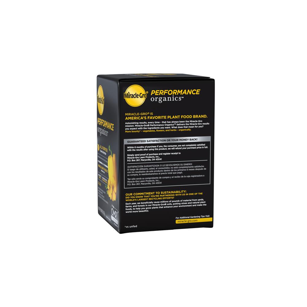 Miracle Grow Fertilizer Label