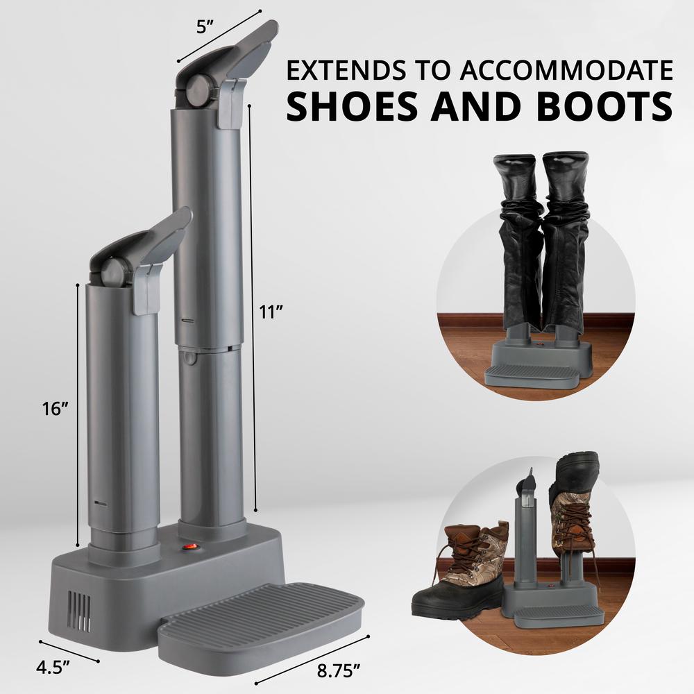 LIVEFINE Shoe and Boot Dryer - Grey-LFSHOEDRGRYN - The Home Depot