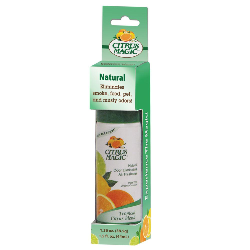 Citrus Magic 1.5 oz. Tropical Citrus Blend Spray Air Freshener Blister ...