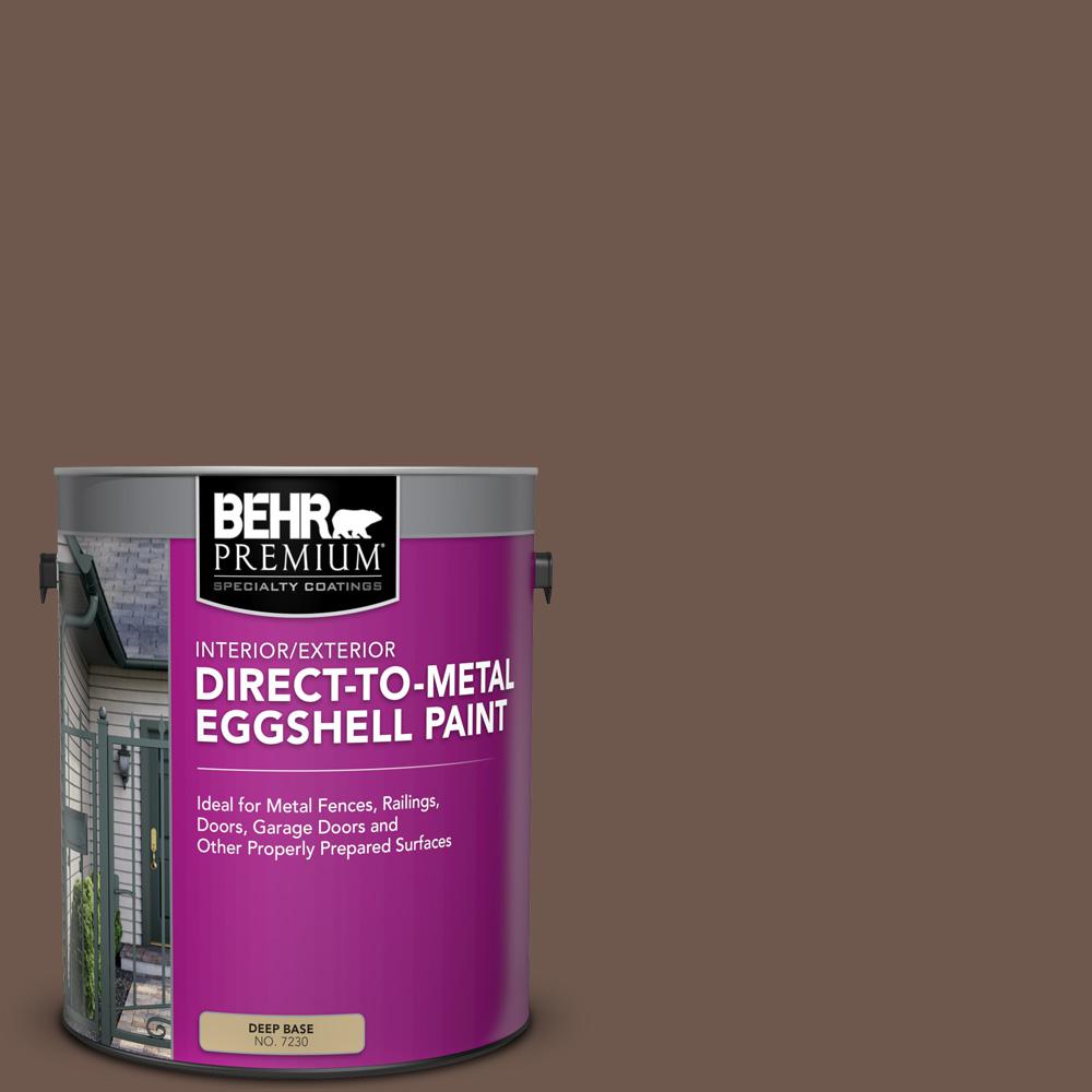 BEHR PREMIUM 1 gal. #N170-6 Natural Bark Eggshell Direct to Metal ...