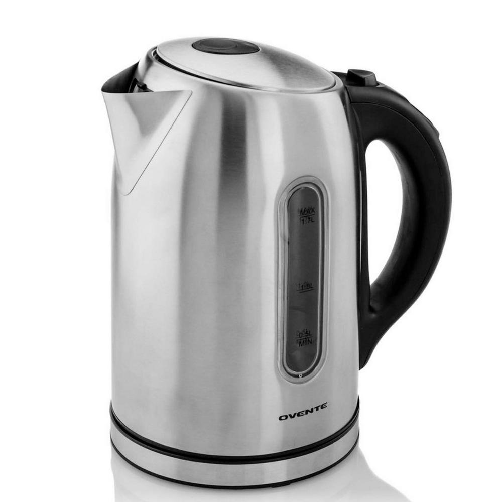 Ovente KS89S 7-Cup Silver BPA-Free Electric Kettle, 5 Preset Settings ...
