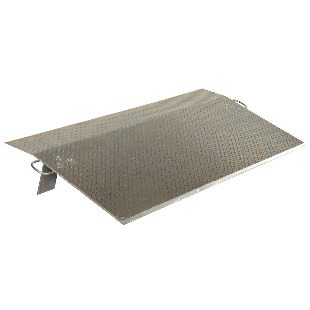 Vestil 72 in. x 24 in. 11,900 lb. Economy 0.5 in. Aluminum Dock Plate ...