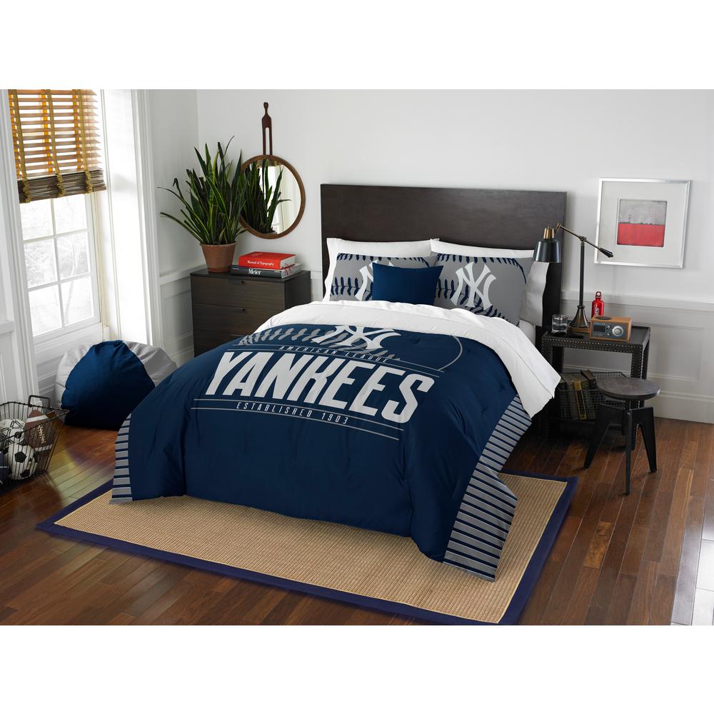 Yankees 3-Piece Multicolored Full Comforter Set 1MLB849000020RET - The ...