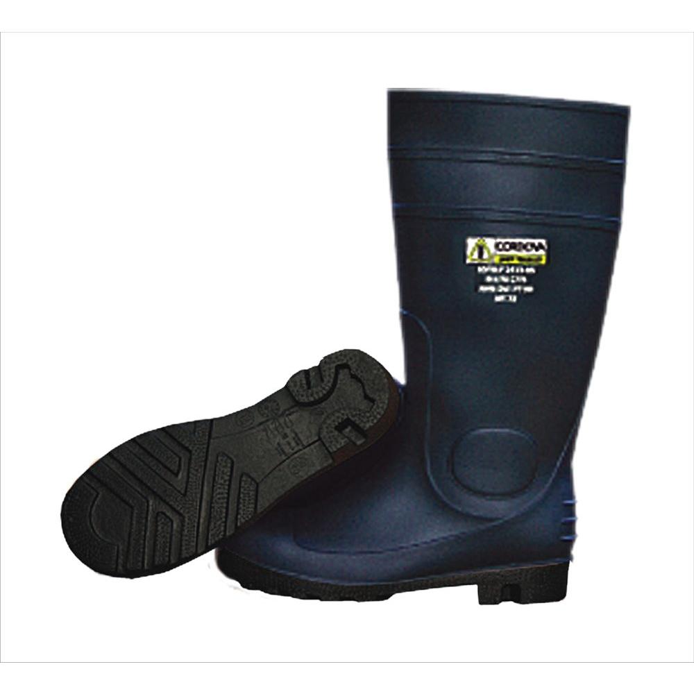 Cordova 16 in. PVC Boot Unlined Black Upper and Sole Eva Insole Plain ...
