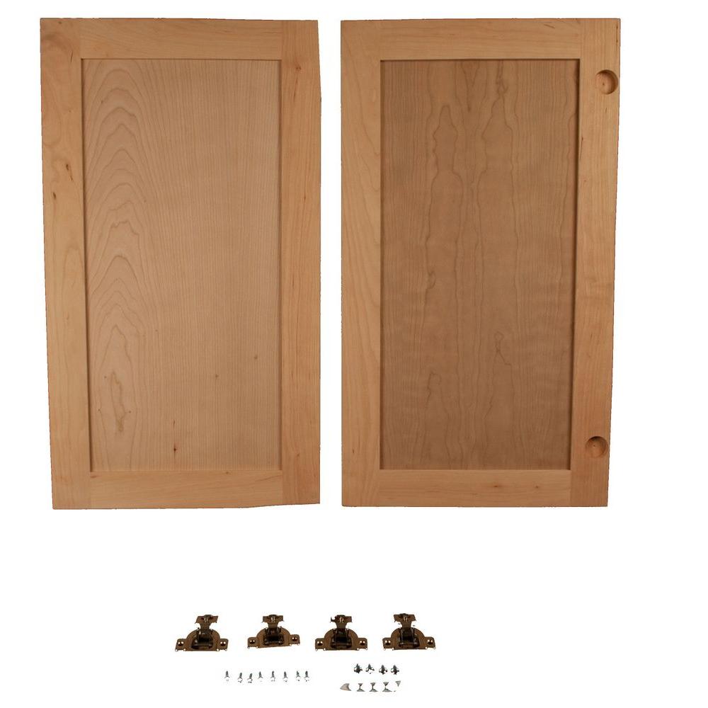 InvisiDoor Red Oak Flat Panel Accessory Doors-IDDOOR32FPRO - The Home Depot