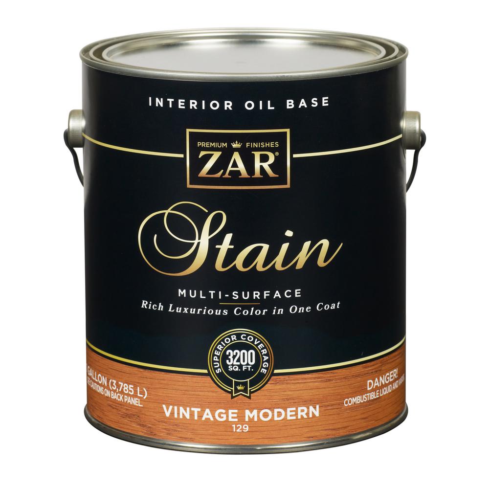ZAR 1 gal. Semi-Transparent 129 Vintage Modern Oil-Based Multi-Surface ...