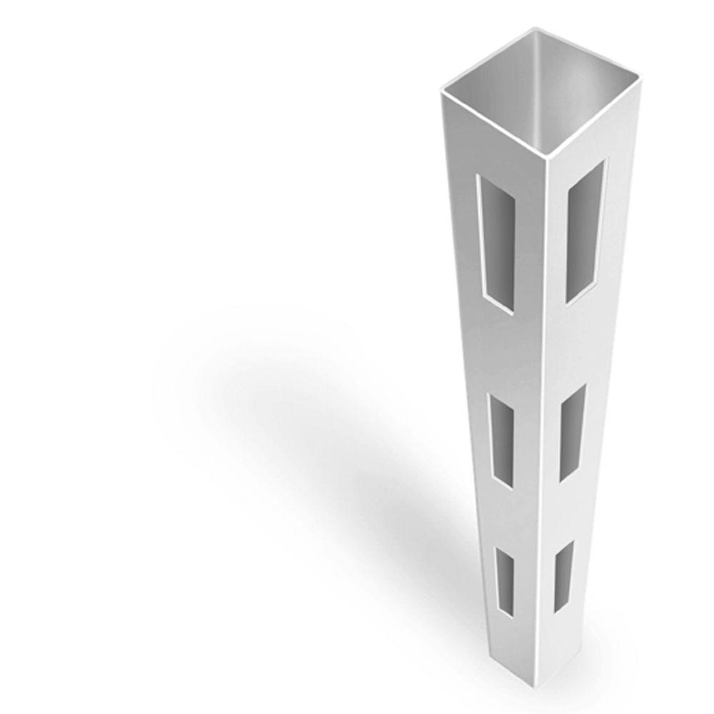 4-3/4 in. x 4-3/4 in. x 7 ft. White Vinyl Fence End Post-V9511 - The ...