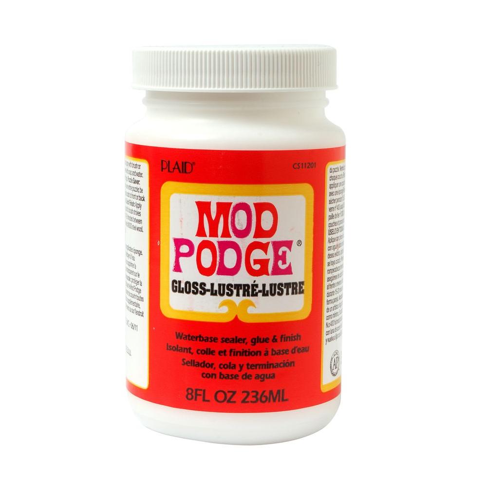 Mod Podge 8 Oz Gloss Decoupage Glue CS11201 The Home Depot