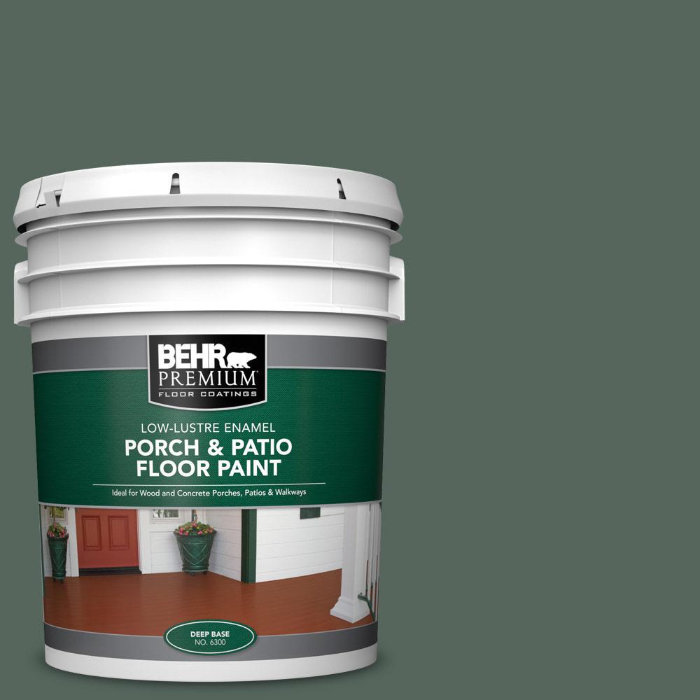 BEHR Premium 5 gal. #N420-6 Pine Mountain Low-Lustre Enamel Interior ...