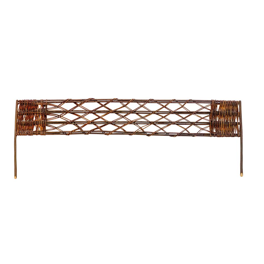 Vigoro 3 ft. Wooden Half-Log Edging-RC 33B - The Home Depot