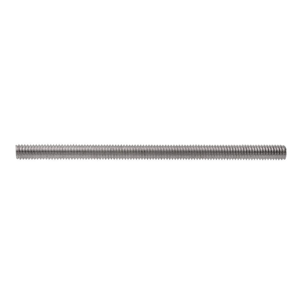 Hillman 1/4-20 x 6 in. UNC Steel Threaded Rod-880999 - The Home Depot