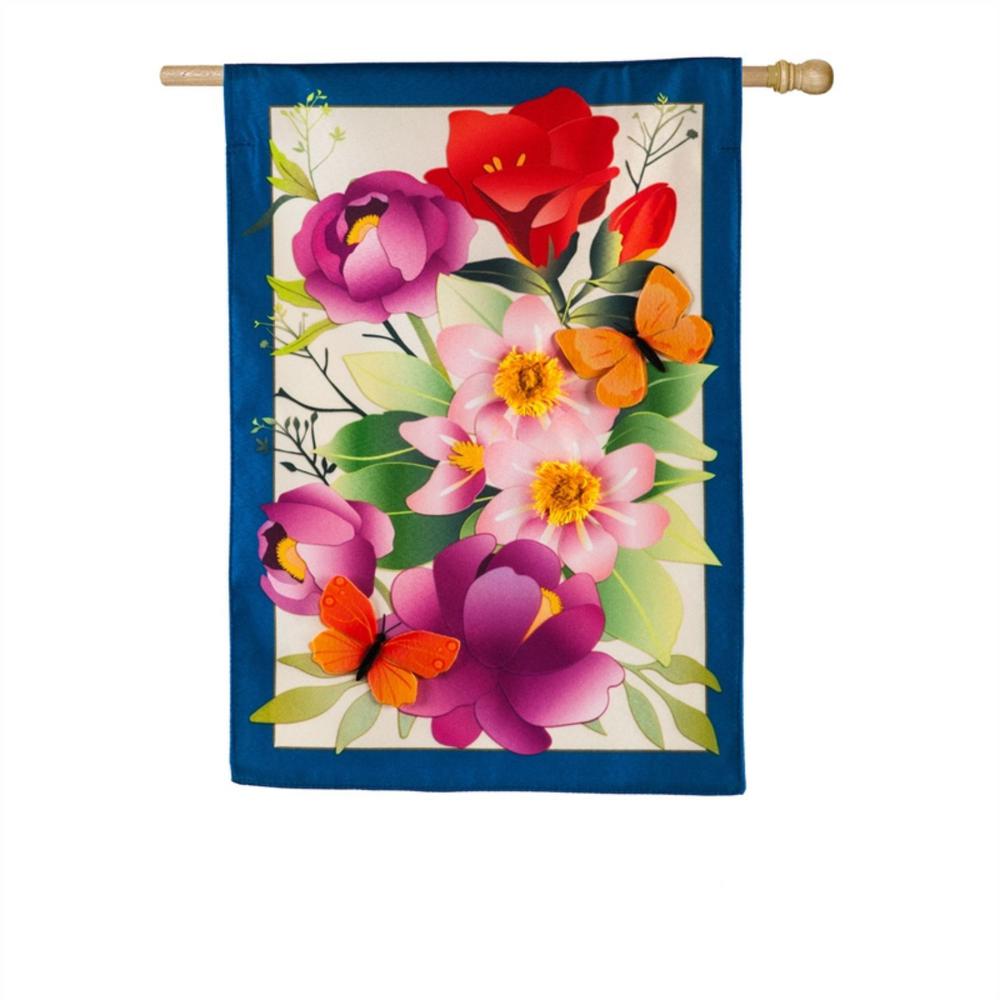 Evergreen 28 in. x 44 in. South Carolina Polka Dot Applique House Flag ...