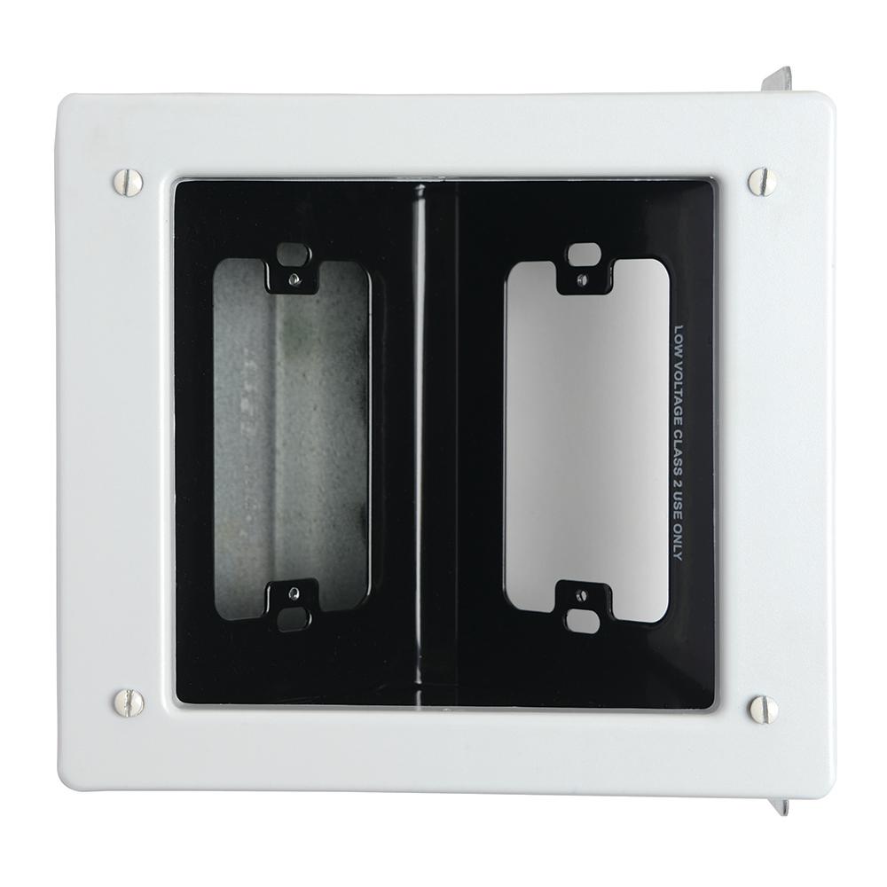 Legrand Pass & Seymour 1 Gang Recessed TV Media Box Kit with Surge ...