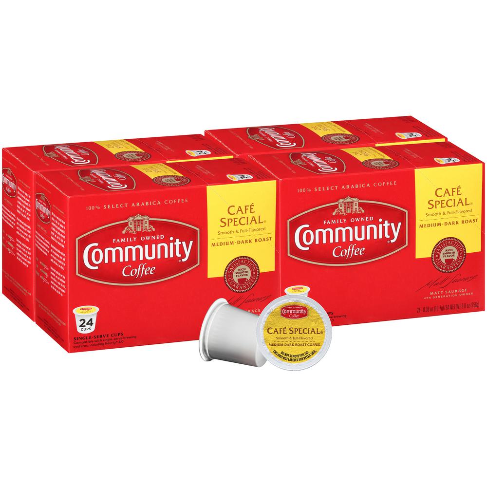 Community Coffee Cafe Special Medium-Dark Roast Coffee Single Serve ...
