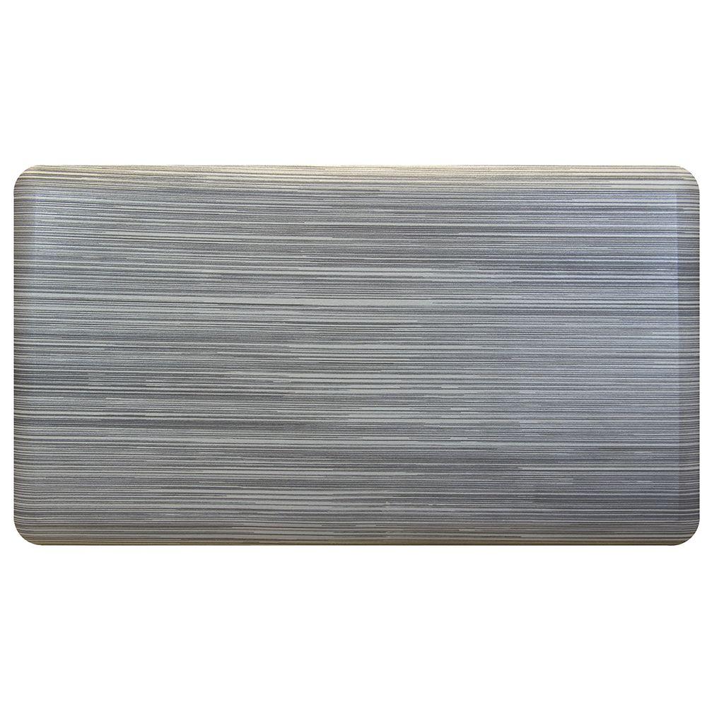 TrafficMaster 20 in. x 36 in. Stainless Steel Comfort Mat-60-447-1700 ...