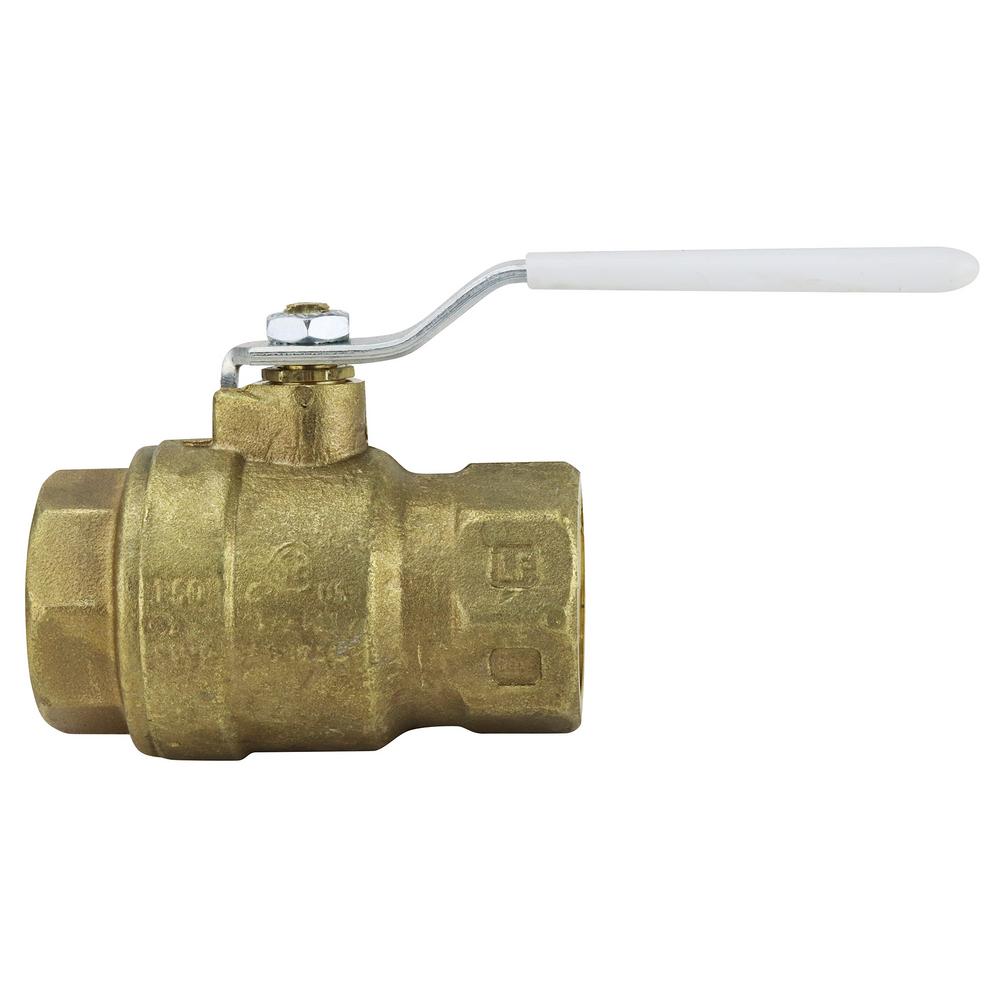 Apollo 1 in. Lead Free Brass FNPT x FNPT Full-Port Ball Valve ...