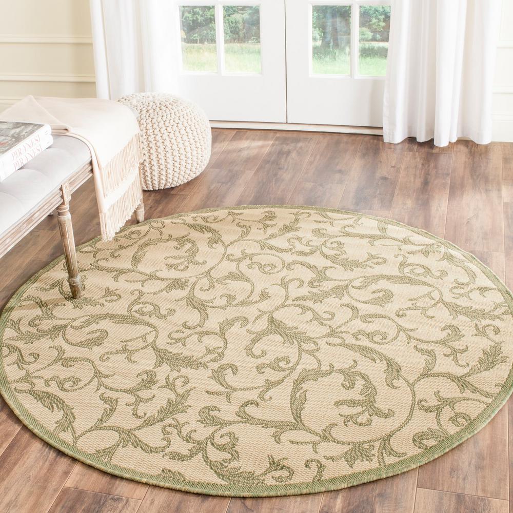 Green - 8' Round - Outdoor Rugs - Rugs - The Home Depot