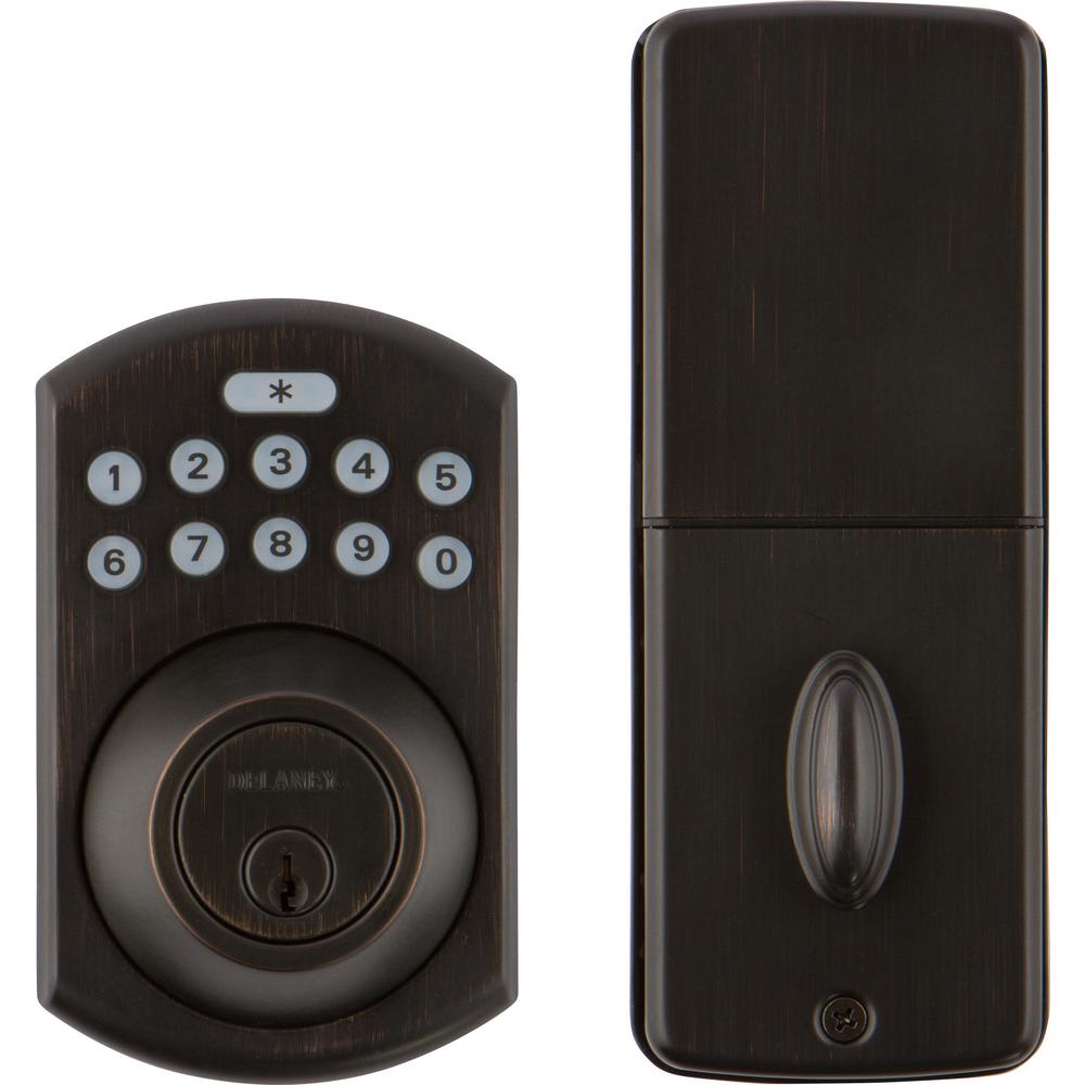 E-Digital E-910 Antique Bronze Single Cylinder Electronic Keypad ...