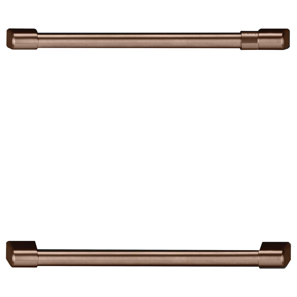 Cafe Undercounter Refrigerator Handle Kit in Brushed Copper-CXQD2H2PNCU ...