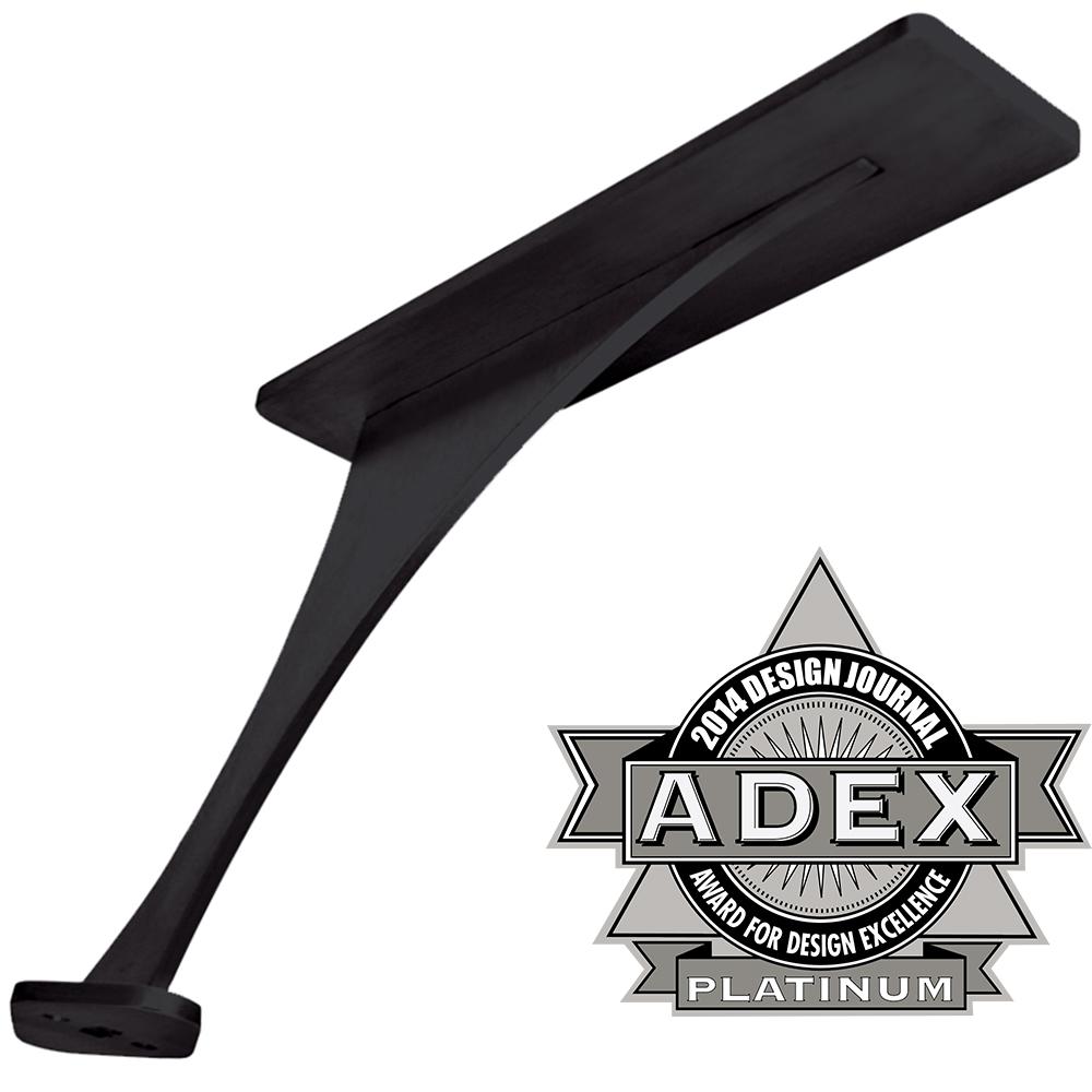 Federal Brace Foremont 10 in. x 6 in. Black Countertop Stand Off Post ...