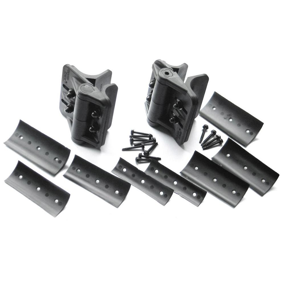 Black Heavy-Duty Nylon Polymer Self-Closing Multi-Adjustable Gate ... Black Heavy-Duty Nylon Polymer Self-Closing Multi-Adjustable Gate ...