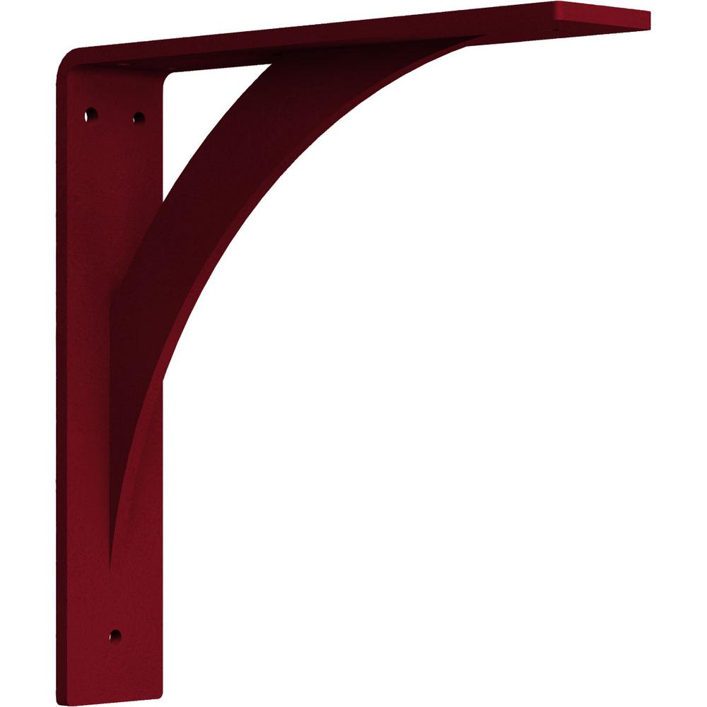 Ekena Millwork 2 in. x 11 in. x 11 in. Steel Hammered Bright Red ...