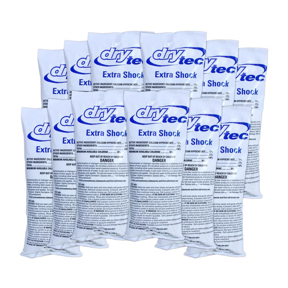 1 lb. 73% Calcium Hypochlorite Chlorinating Extra Shock (12-Pack)-23224 ...