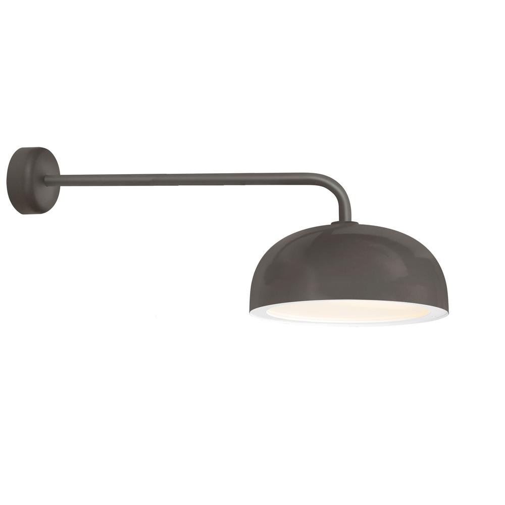 Troy RLM Dome 12.63 in. H 1-Light Textured Bronze Outdoor Wall Mount ...