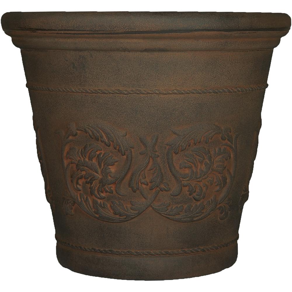 Sunnydaze Decor 20 in. Sable Arabella Poly Single Flower Pot Planter-DG ...