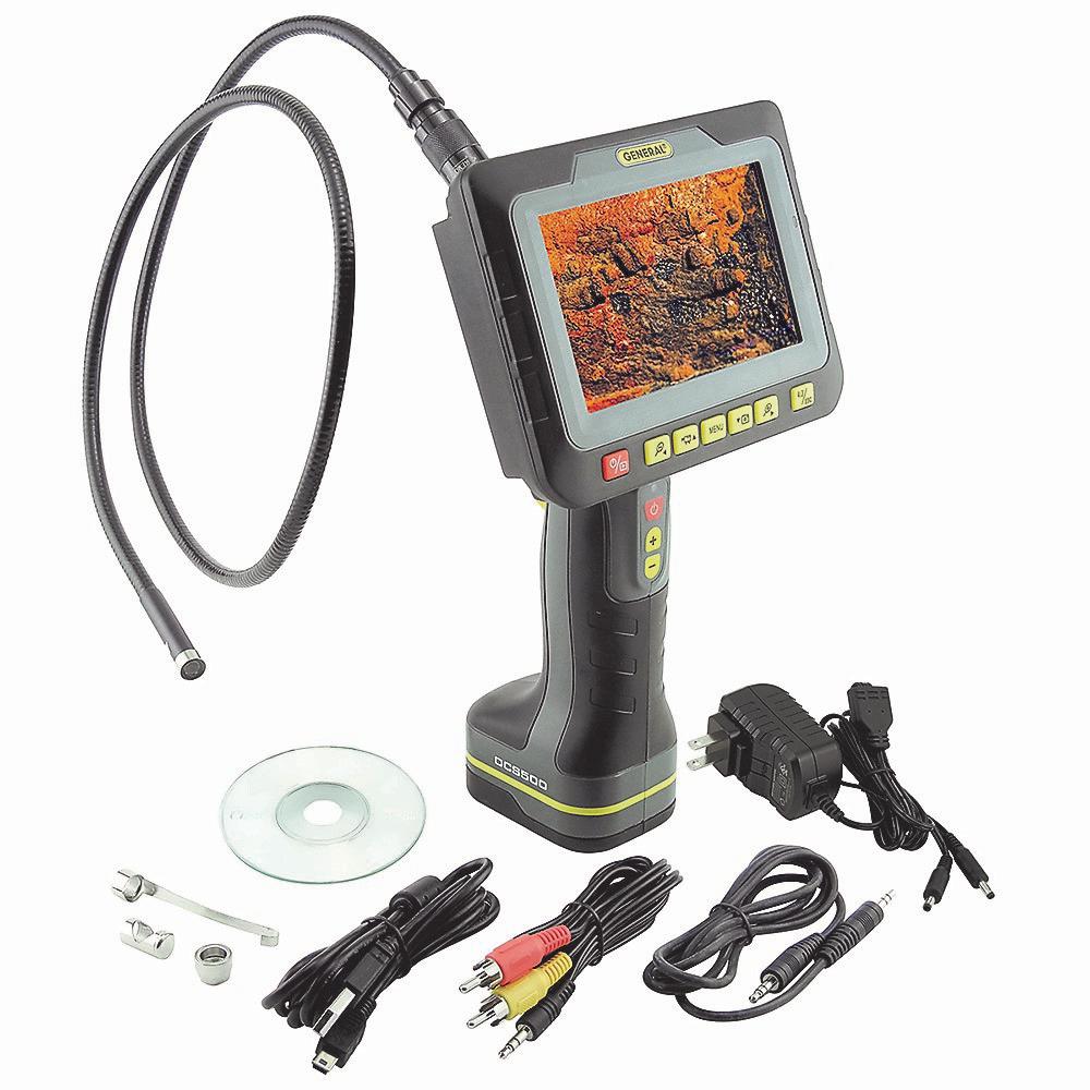 General Tools Wireless Recording Video Inspection System with 5 in. LCD ...