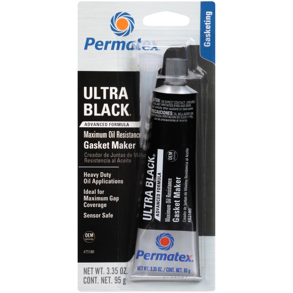 Permatex 3 Oz Ultra Black Maximum Oil Resistance RTV Silicone Gasket