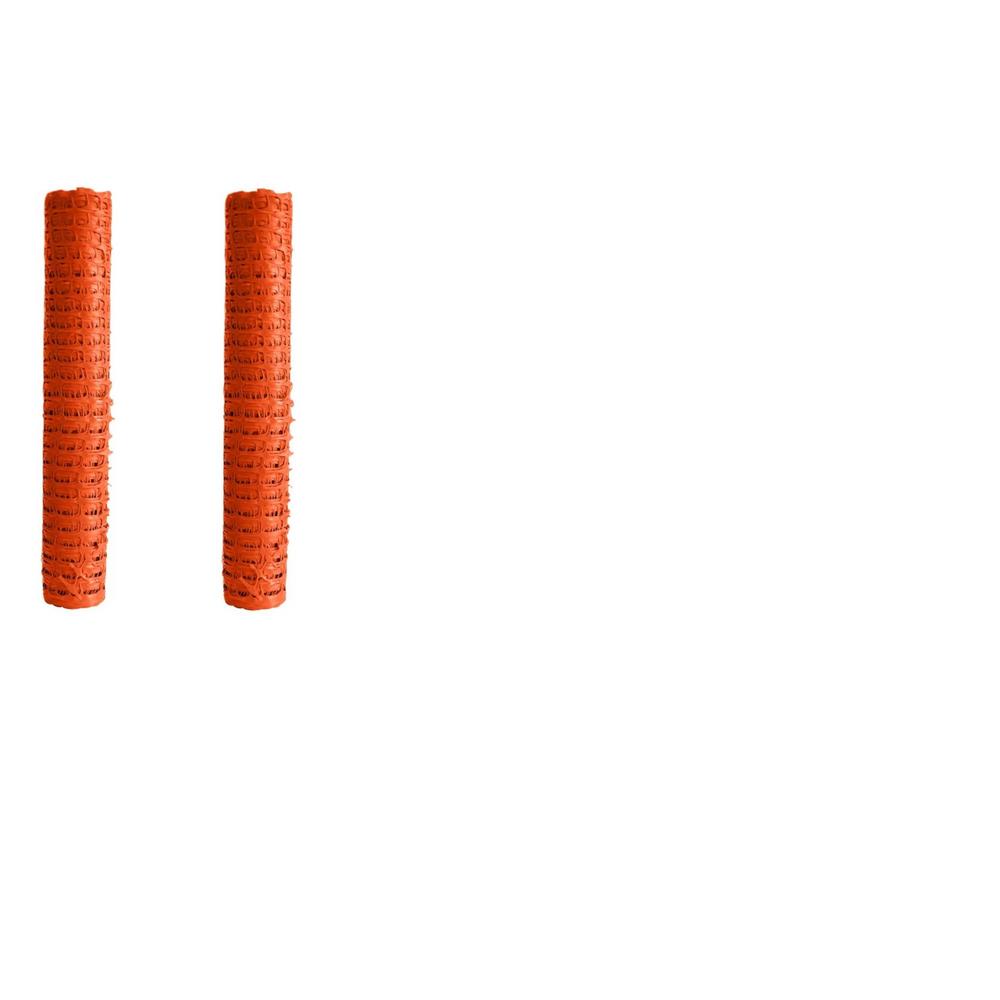 BOEN 4 ft. x 100 ft. Orange Temporary Fence, Mesh Snow Fence, Plastic ...