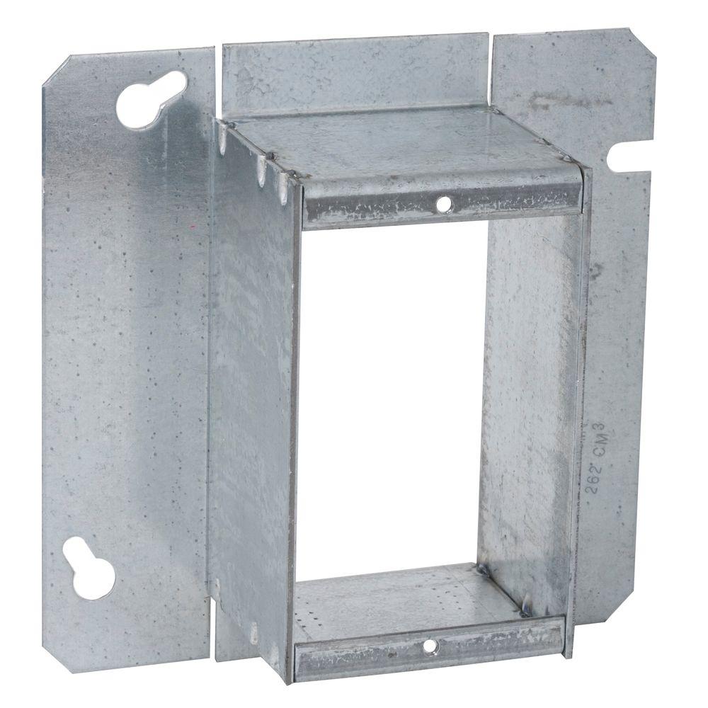 RACO 4-11/16 in. Square Single Device Mud Ring, Raised 2 in. (20-Pack)-899 - The Home Depot