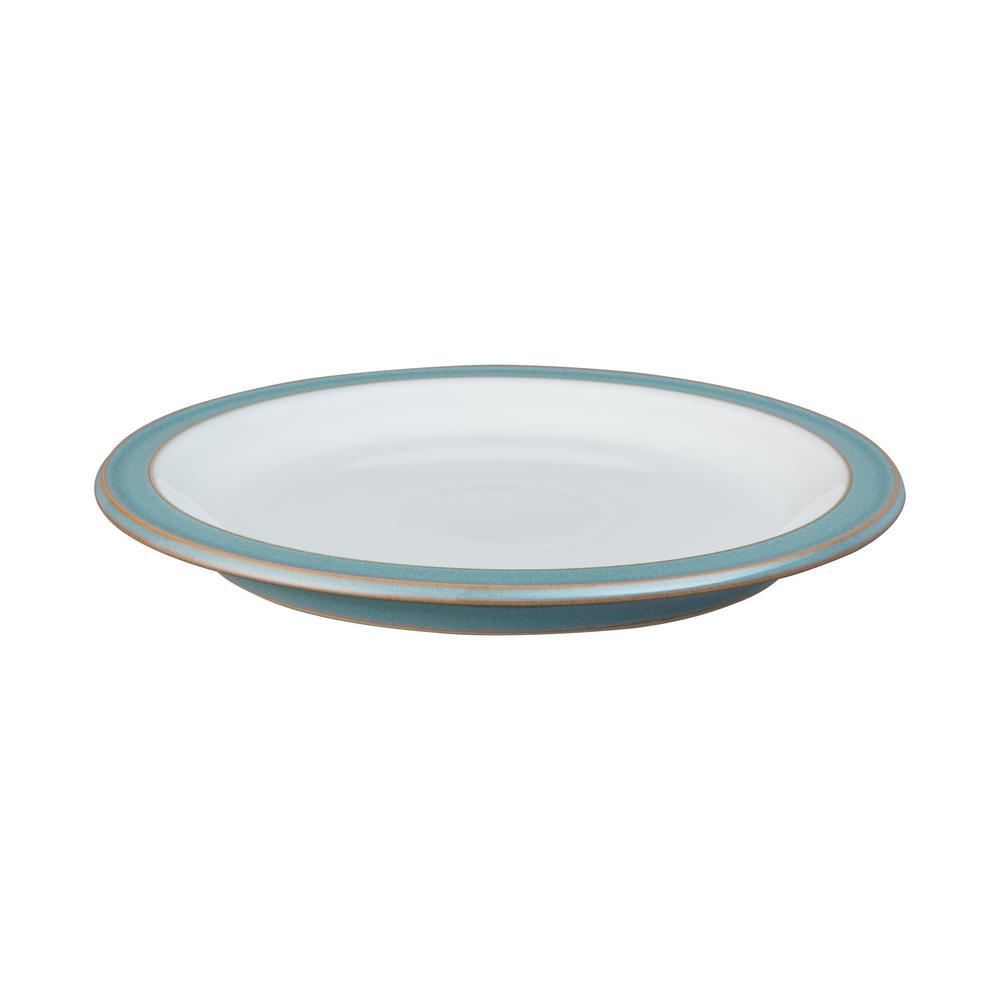 Denby Azure Turquoise Round Coast Salad Plate-AZC-004 - The Home Depot