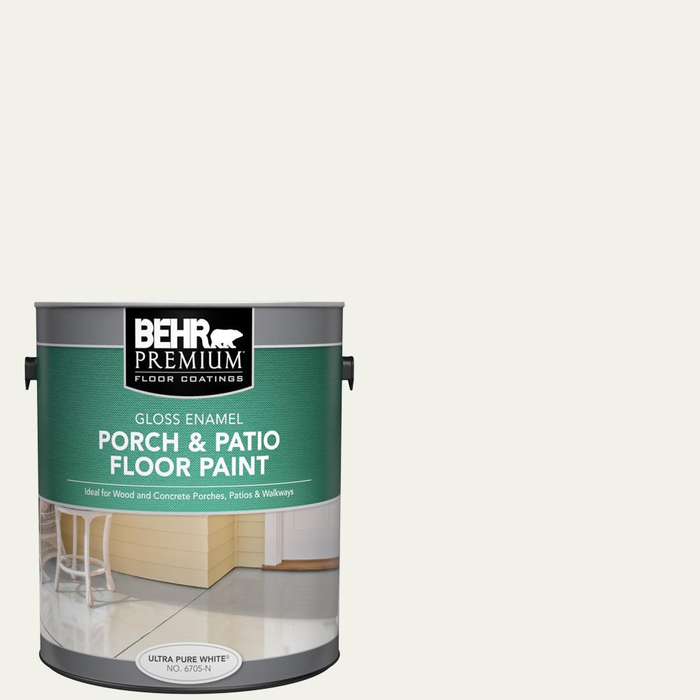BEHR Premium 1 gal. #T16-17 Ivory Keys Gloss Enamel Interior/Exterior ...