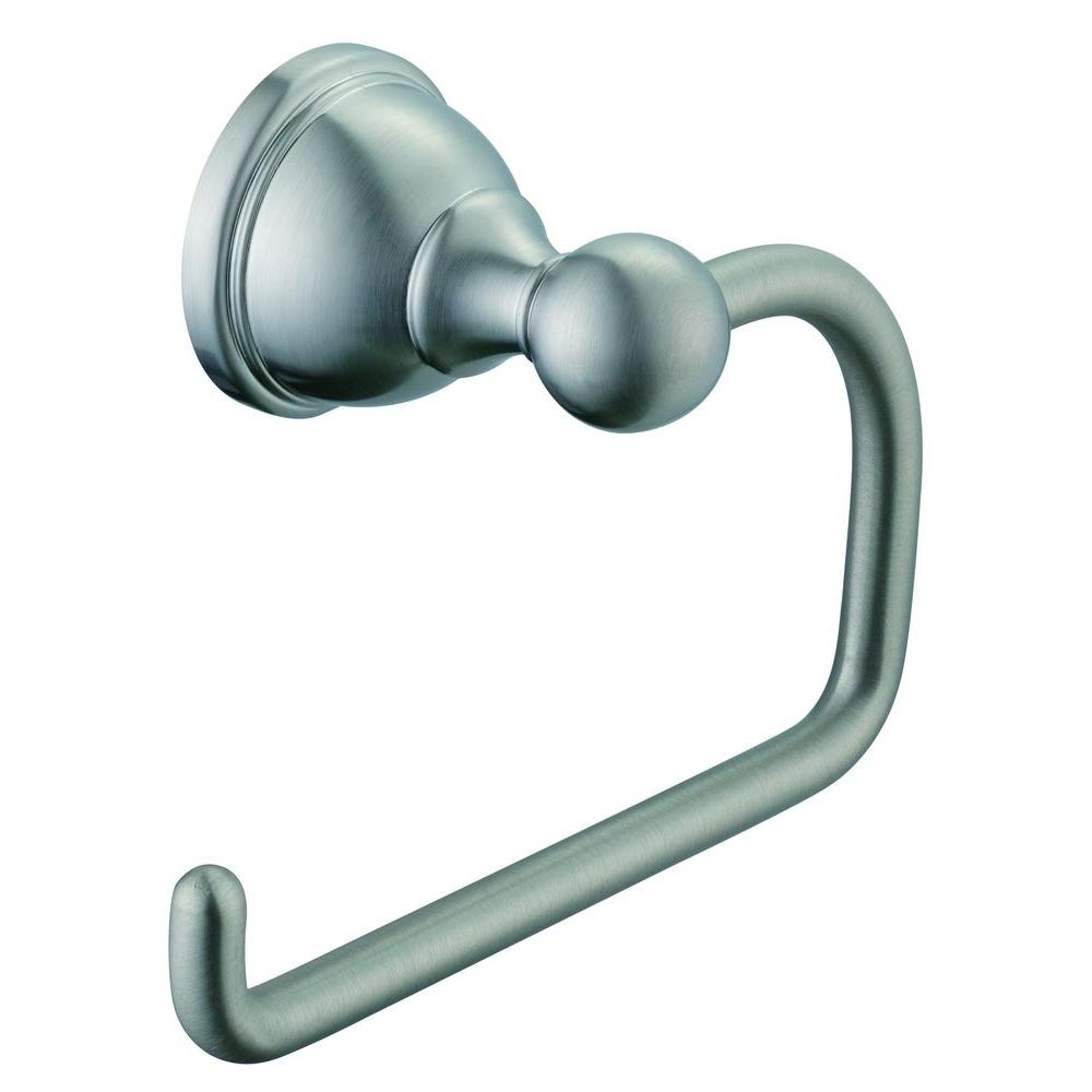Glacier Bay Mandouri Single Post Toilet Paper Holder in Brushed Nickel ...