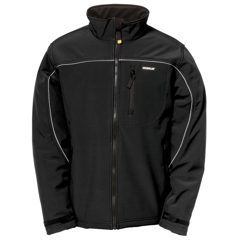 Caterpillar Soft Shell Men's 2X-Large Black Polyester/Spandex Water ...