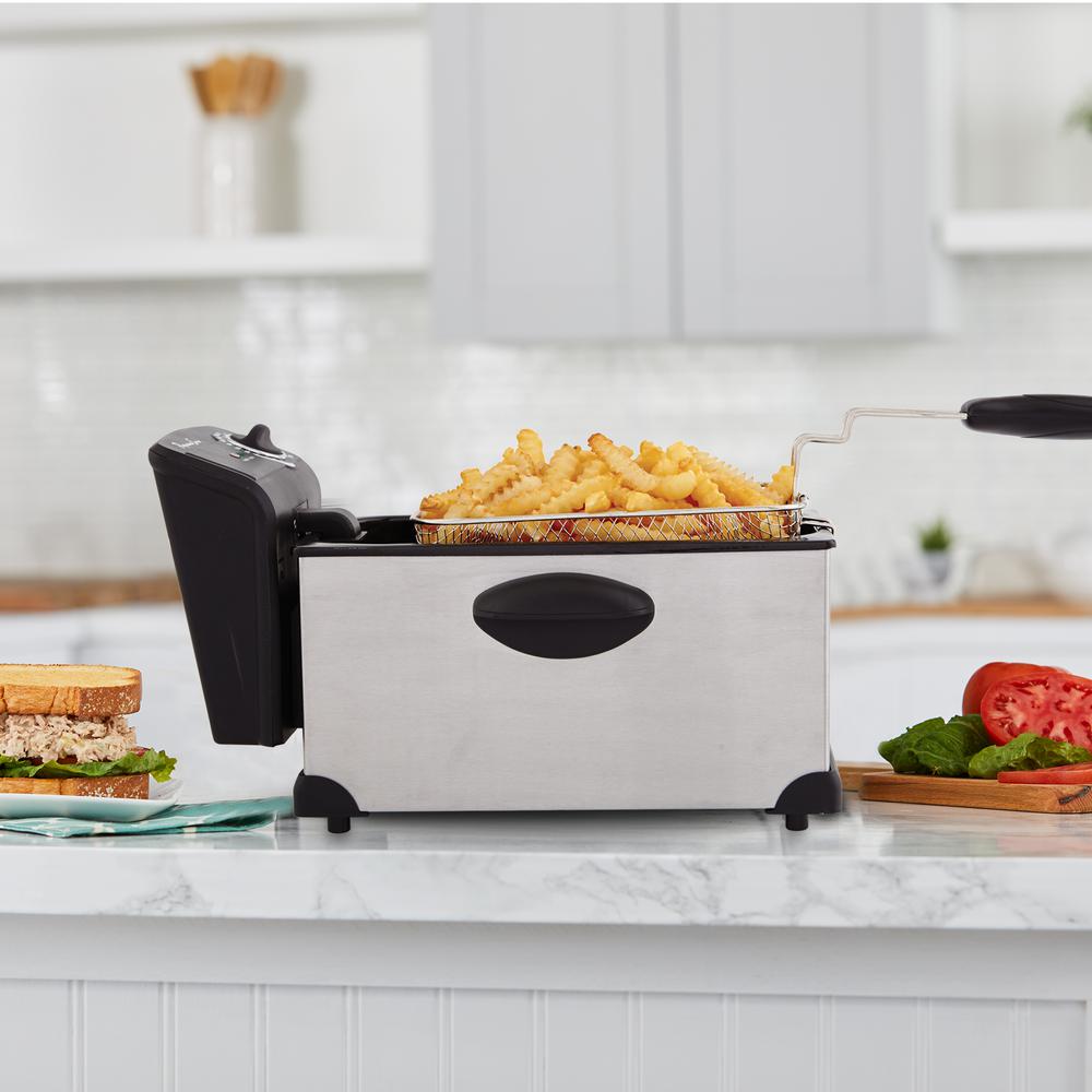 Continental Professional Series 3 QT Stainless Steel Deep Fryer-PS75911 ...