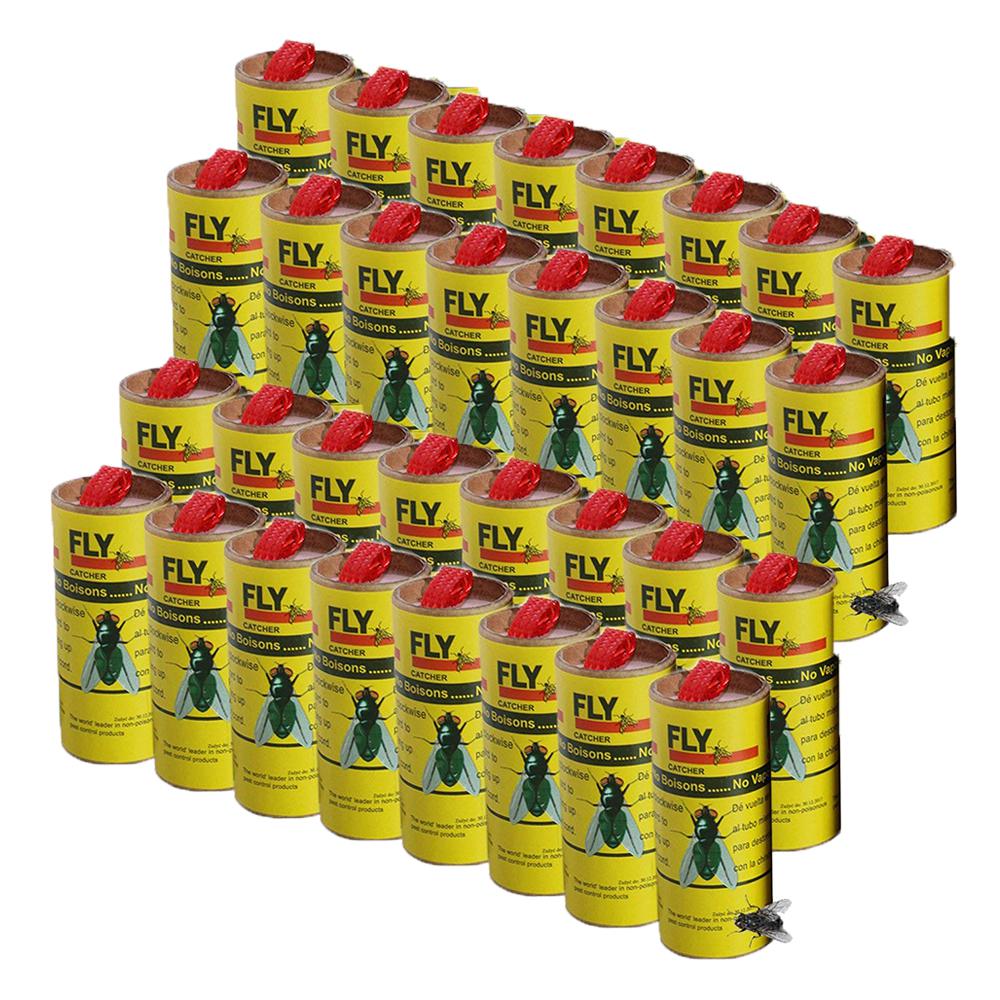 LIGHTSMAX Yellow Sticky Insects, Flies, Gnats Strips Catcher Trap (32 ...