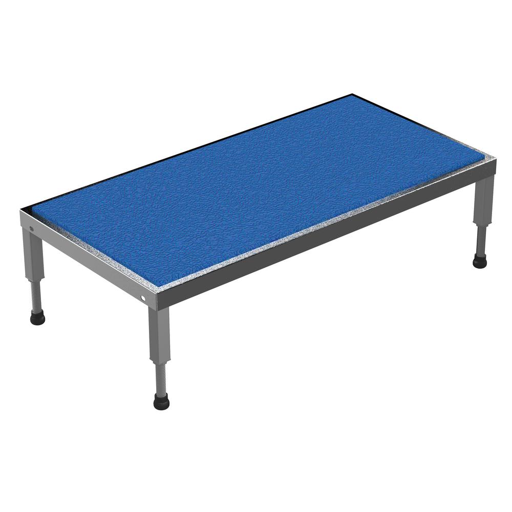 Vestil 24 in. x 48 in. Stainless Steel Adjust Step-Mate Stand ...