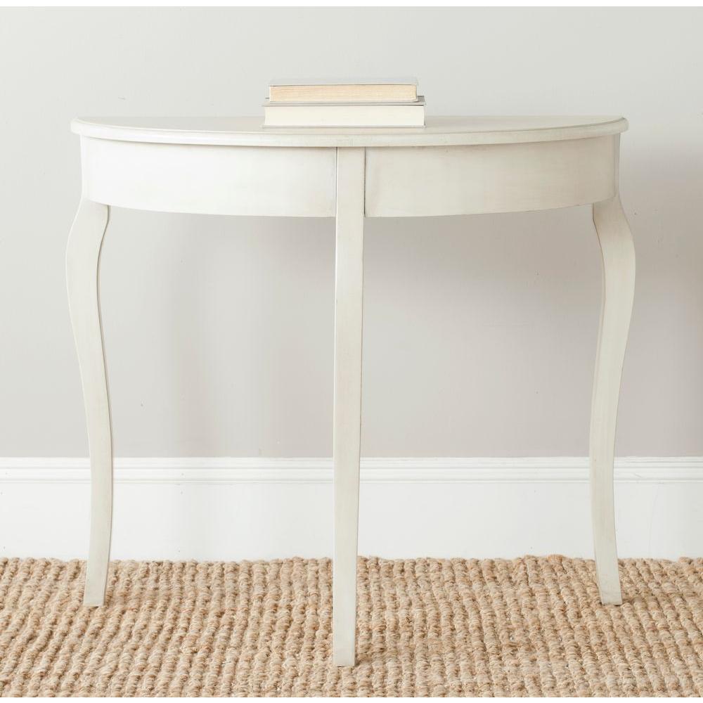 Safavieh Sema Antique White Console Table-AMH6639B - The Home Depot