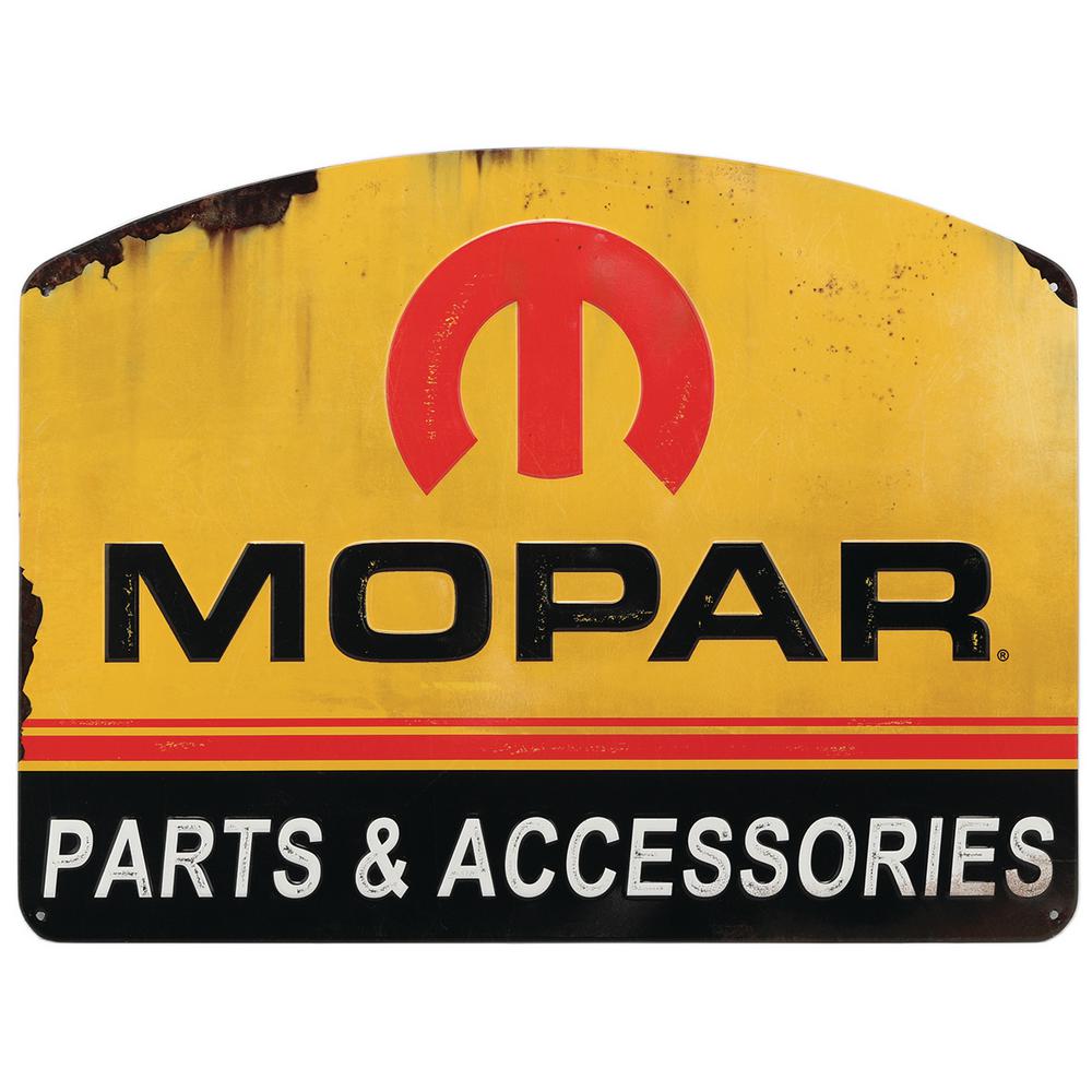 Open Road Brands Mopar Accessories Embossed Tin Sign-90180601-S - The ...
