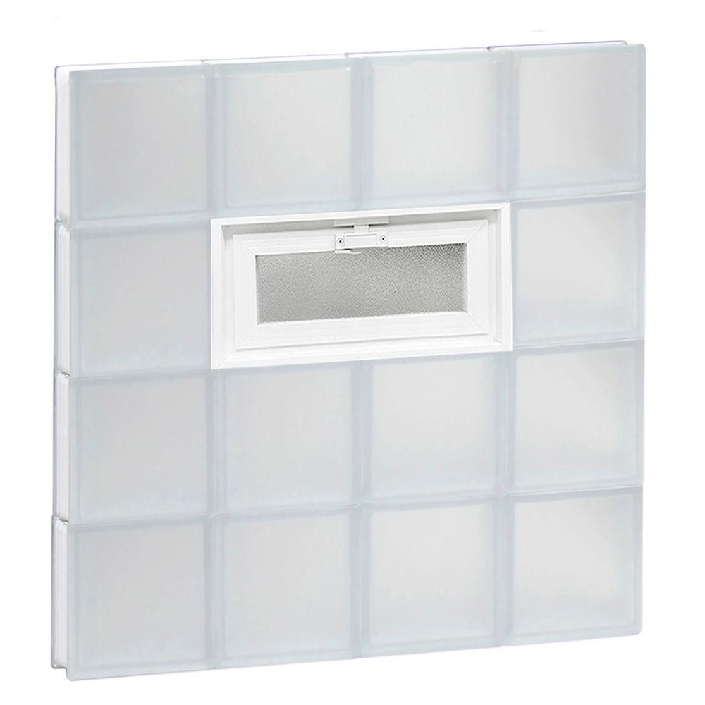 Clearly Secure 31 in. x 31 in. x 3.125 in. Frameless Frosted Vented ...